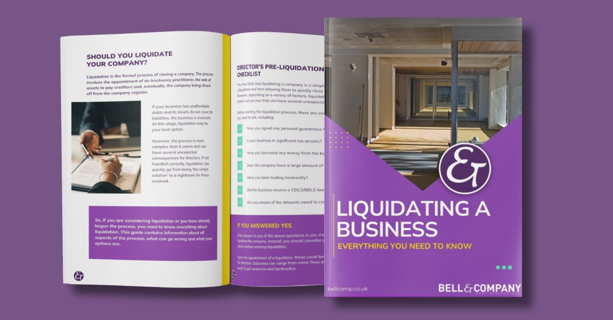 Liquidating A Business: Everything You Need To Know - Bell & Company